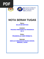 Nota Serah Tugas Contoh | PDF