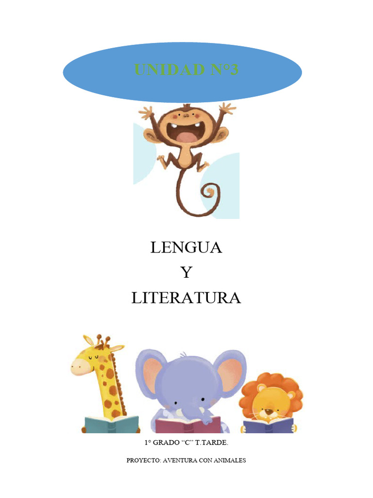 Unidad N3 Lengua - Proyecto Aventura Con Animales | PDF | Zoología