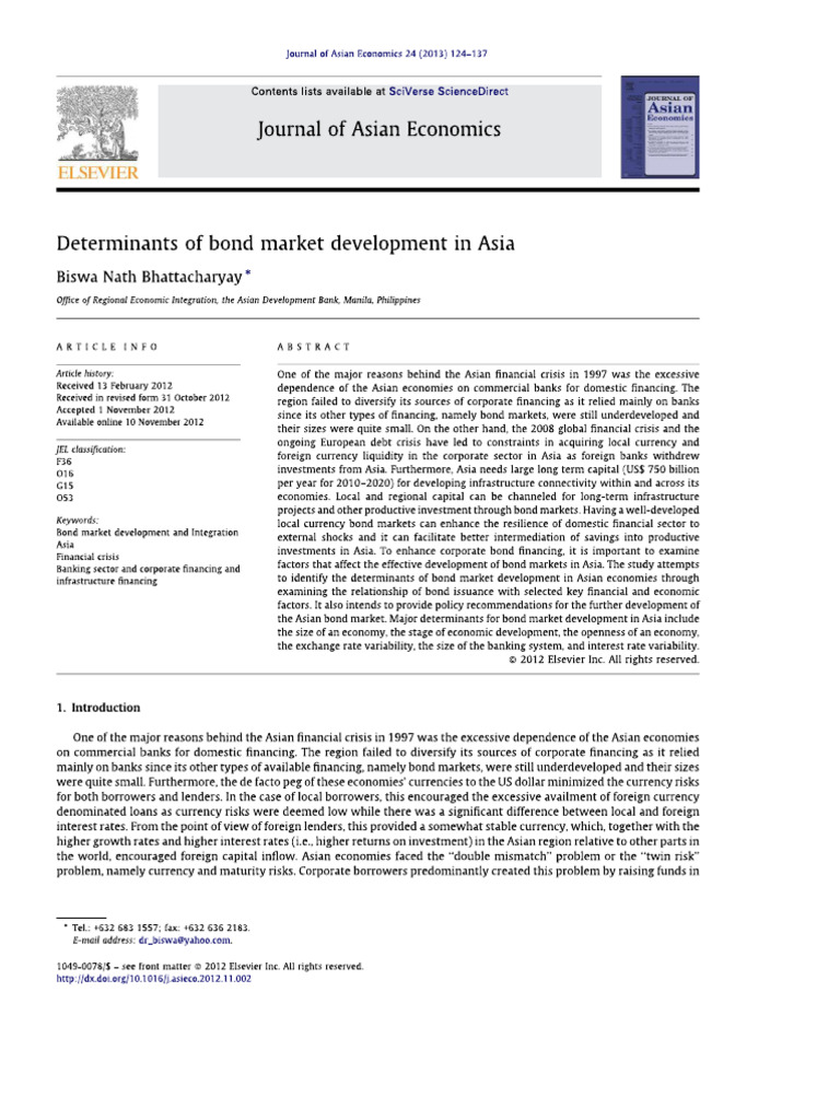 Reading On Bond Market Pdf