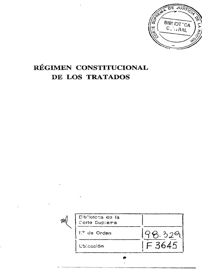 Vanossi-Régimen Contitucional de Los Tratados | PDF | Jurisdicción ...