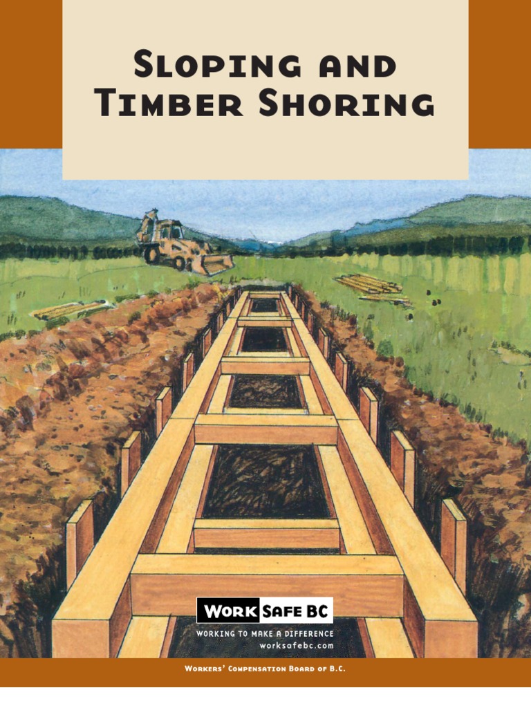Sloping Timber Shoring Bk43 | PDF | Excavation (Archaeology) | Workers ...