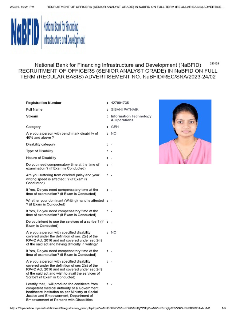 NaBFID App Form | PDF