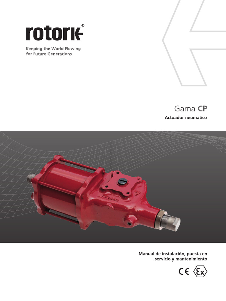 Actuador Neumatico Manual Rotork | PDF | Solenoide | Tornillo