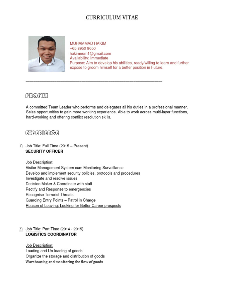 Muhammad Hakim Updated Resume | PDF | Business