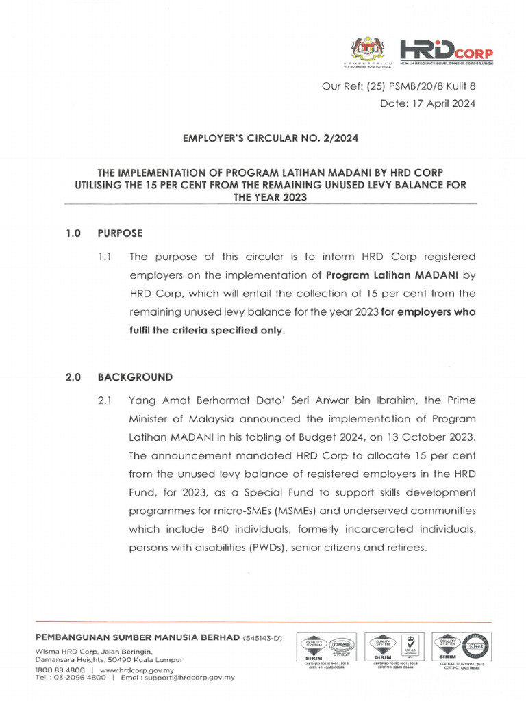 2 Employer Circular No 02 2024 ENG | PDF
