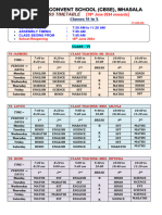 CLASS 7th Time Table 2025-26 | PDF