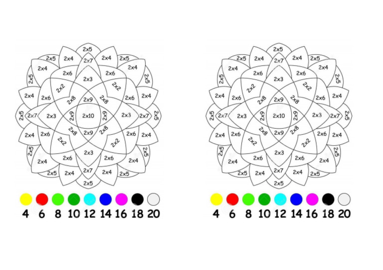 ATIVIDADES - CONTAS E COLORIR | PDF