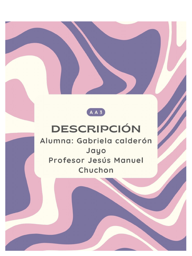 Gabriela Calderón AA3 Ingles | PDF