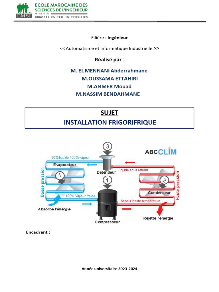Installation Frigorifique: Guide Complet | PDF | Réfrigération ...
