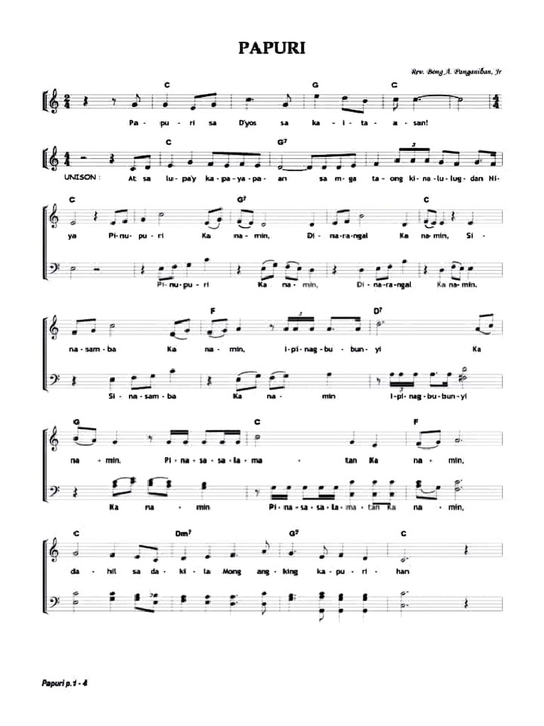 Papuri Sa Diyos FR Bong | PDF