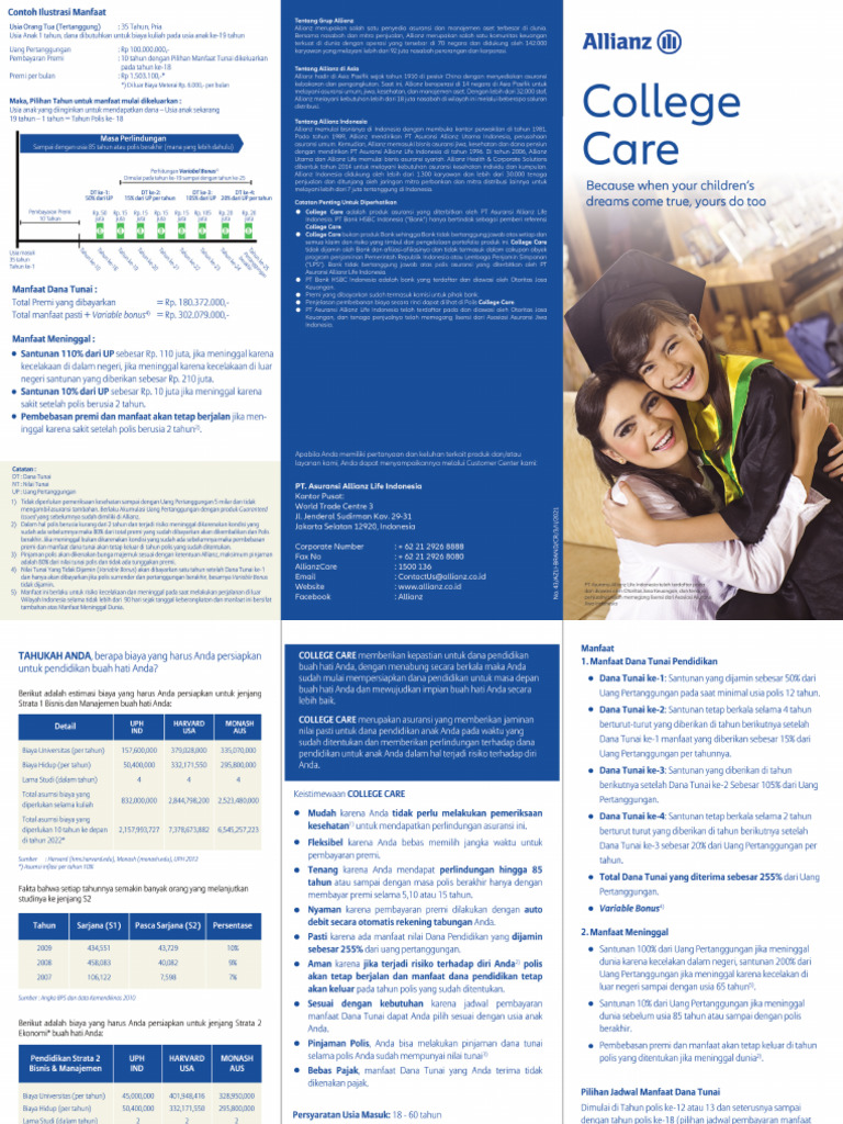 Brosur College Care 1.8 | PDF