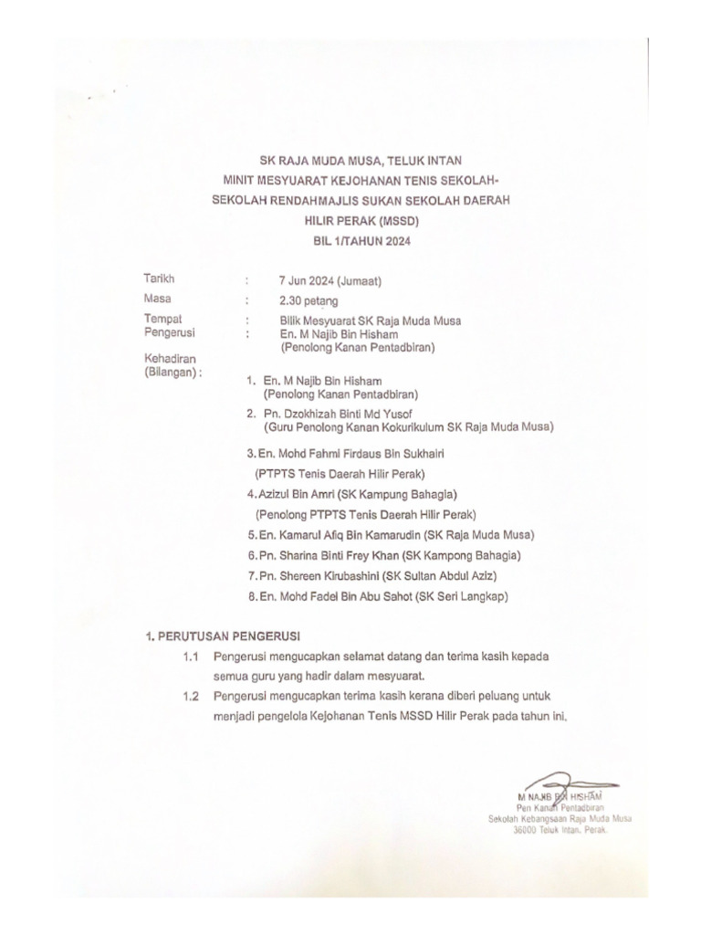 SK Raja Muda Musa, Teluk Intan | PDF