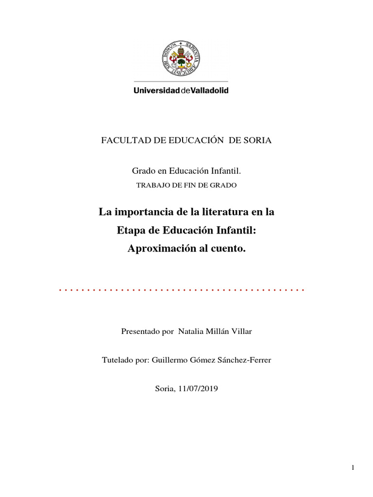 TFG o 1857 | PDF | Literatura infantil | Caperucita Roja