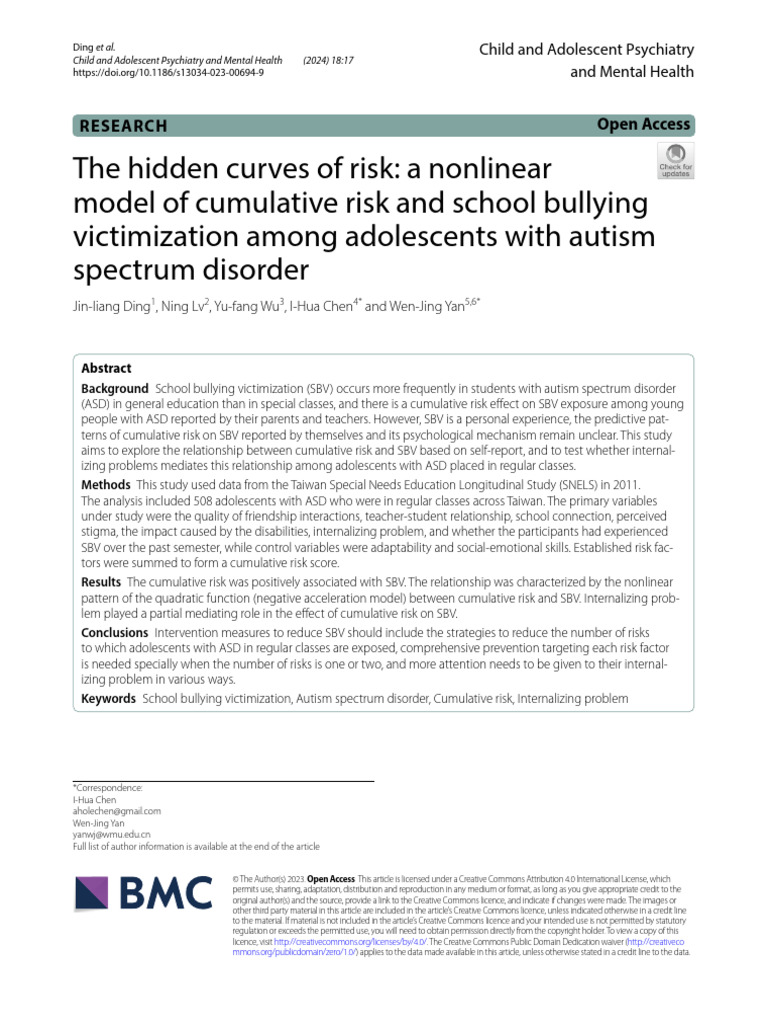 The Hidden Curves of Risk: A Nonlinear Model of Cumulative Risk and ...
