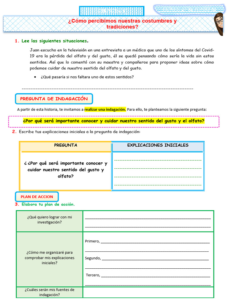 FICHA CYT como percibimos nuestras costumbres 27-06 | PDF | Cognición