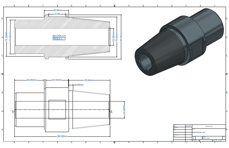 ADAPTADOR 3 DE Rosca 2 1-2 PARA PIURA | PDF