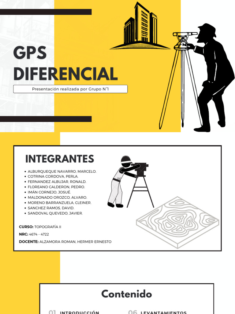GPS Diferencial | PDF | Topografía | Sistema de Posicionamiento Global