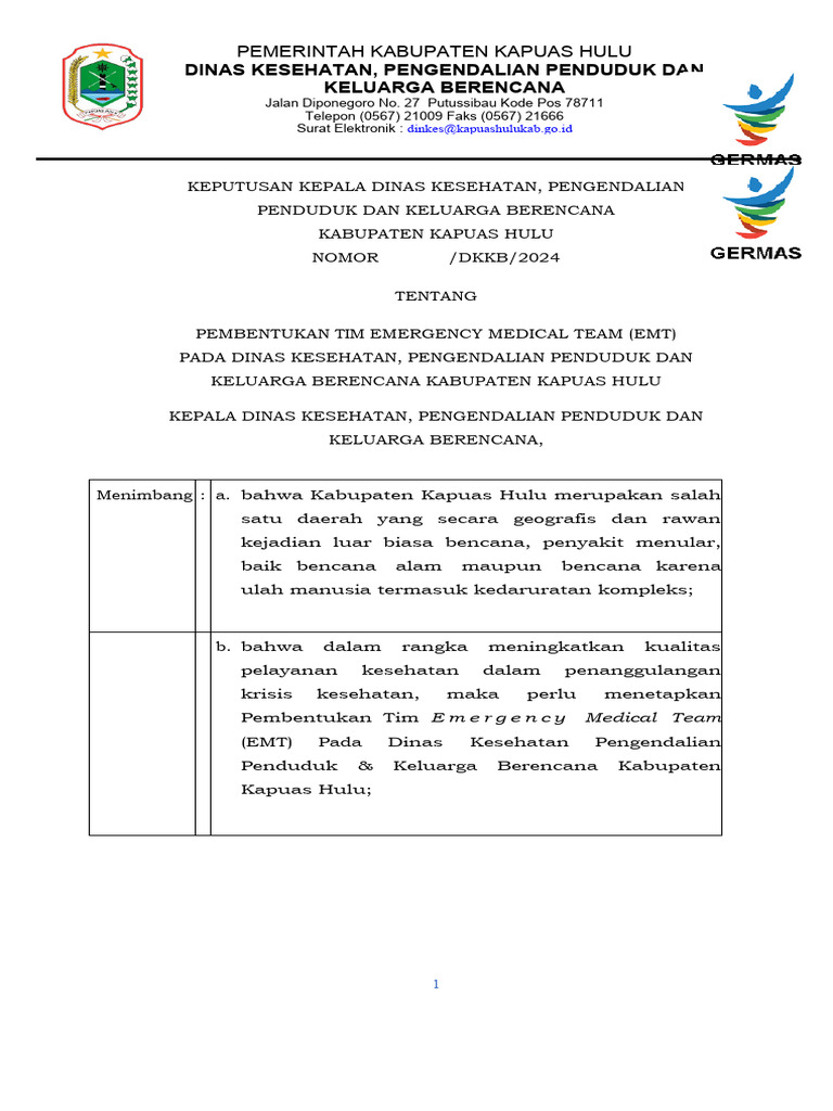 SK draf TAHUN 2024 | PDF