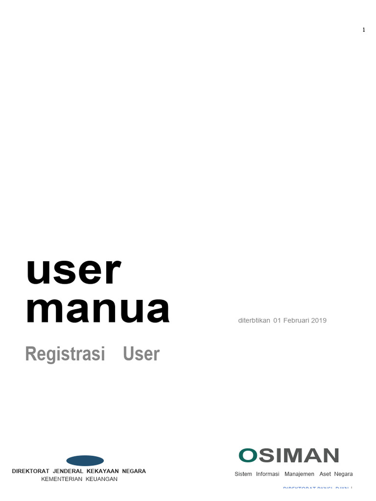 0 - User Manual Registrasi User SIMAN | PDF