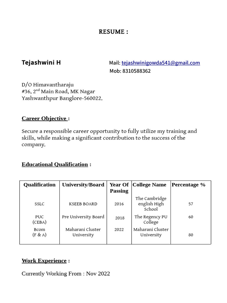 Tej Resume | PDF | Business | Marketing