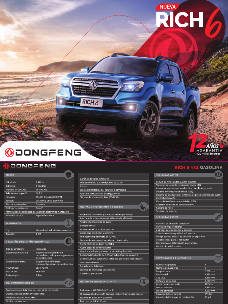 Rich 6 Ficha Tecnica | PDF