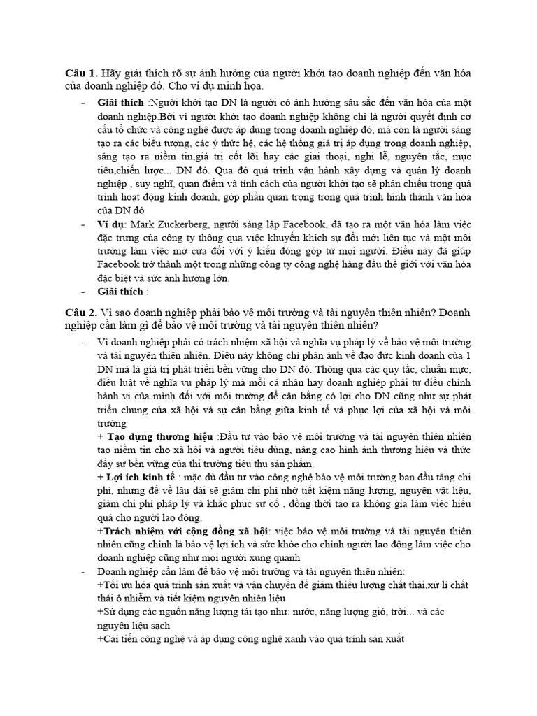 ÔN TẬP VHDN | PDF