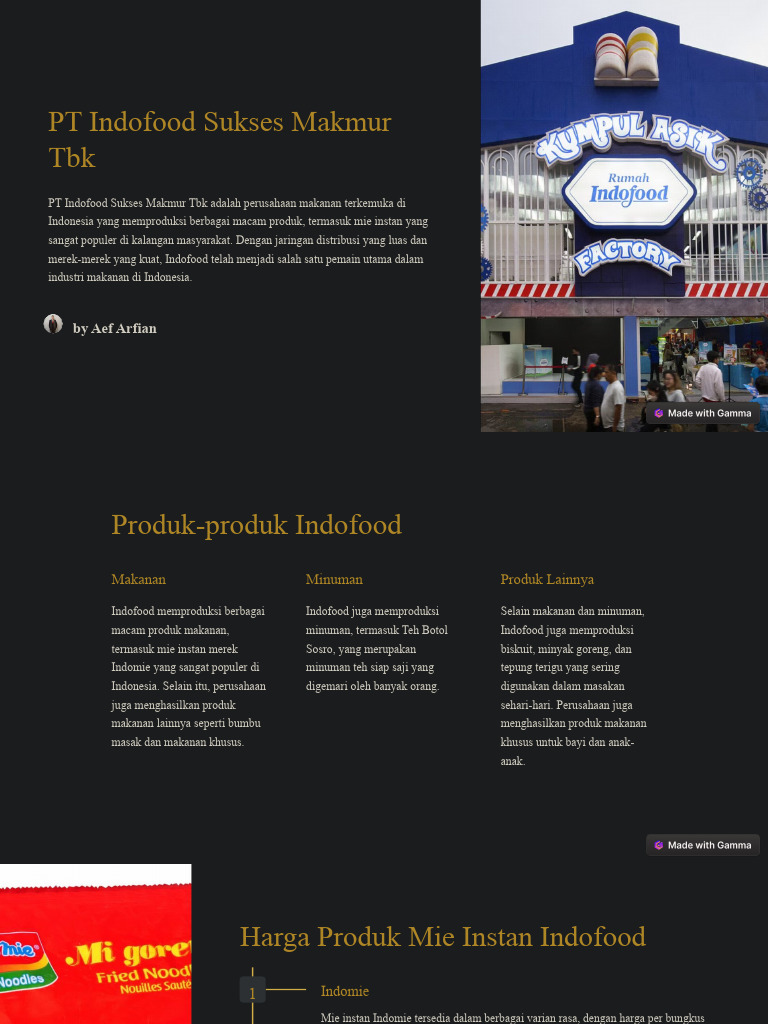 1 PT Indofood | PDF | Bisnis | Kesehatan Holistik