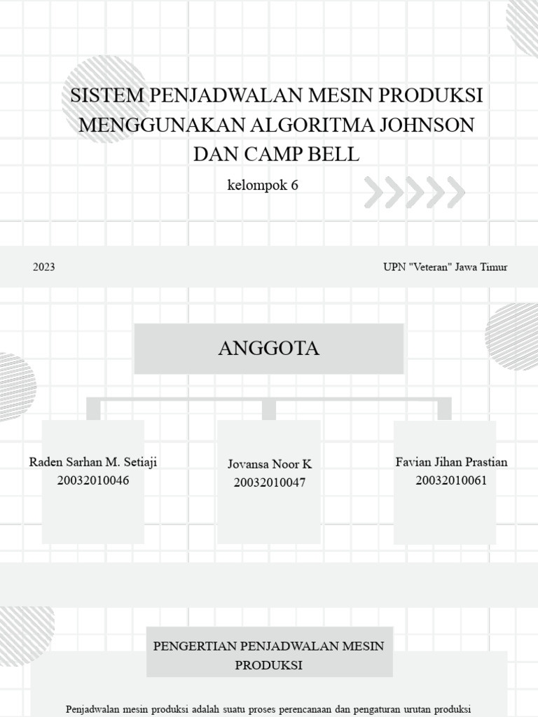 Sispro-D - Kelompok 6 - Sistem Penjadwalan Mesin Produksi Menggunakan ...