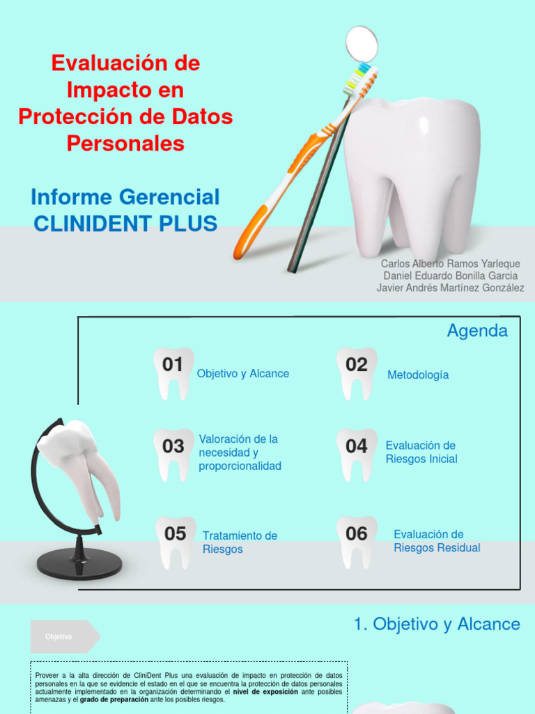 Evaluación de Impacto en Datos CliniDent | PDF | Computación en la nube ...