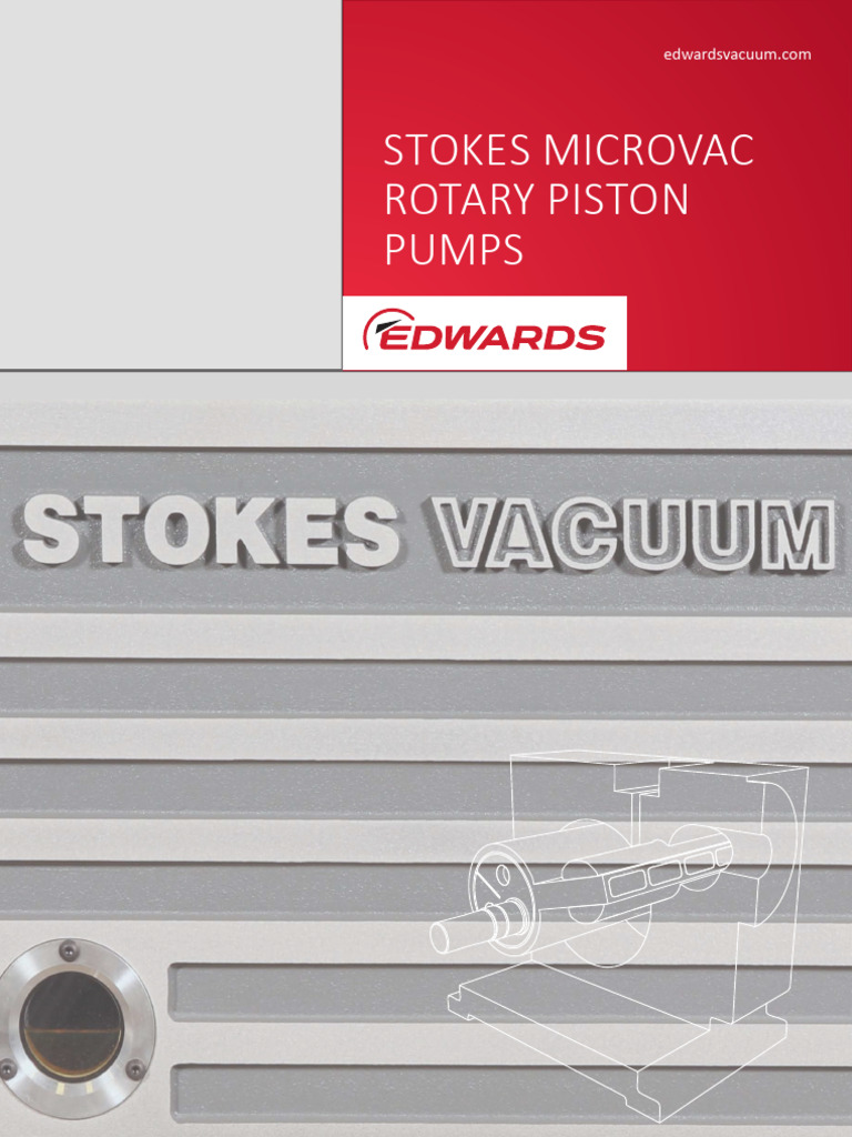 Stokes Microvac Rotary Piston Pumps | PDF | Pump | Vacuum