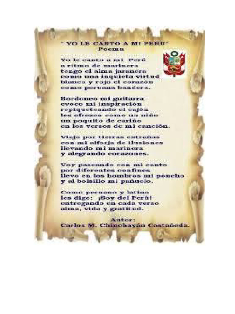 Yo Le Canto A Mi Perú | PDF