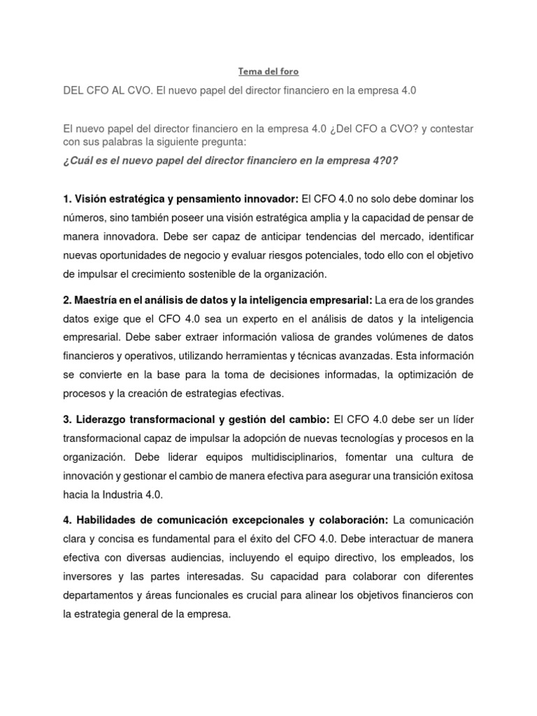 Foro 1 | PDF | Business | Liderazgo