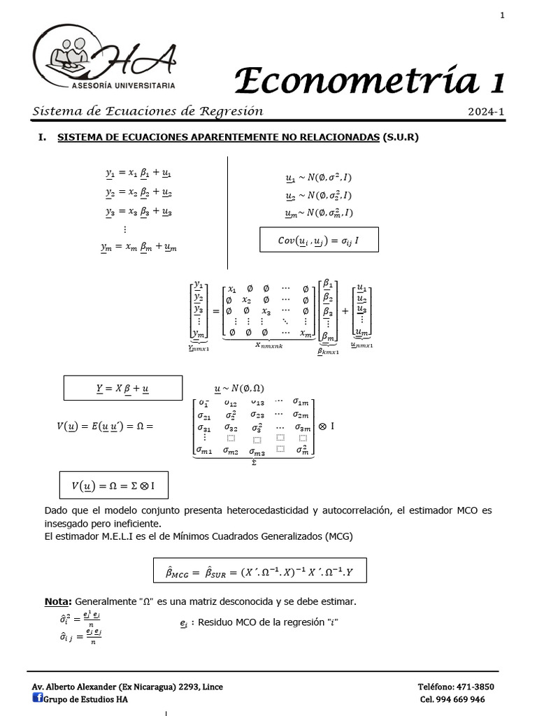 Sistema-de-Ecuaciones-de-Regresiòn-2 | Descargar gratis PDF | Mínimos cuadrados ordinarios ...