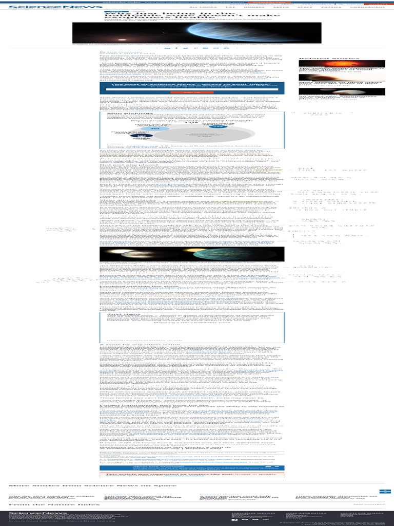 Why Just Being in The Habitable Zone Doesn't Make Exoplanets Livable ...