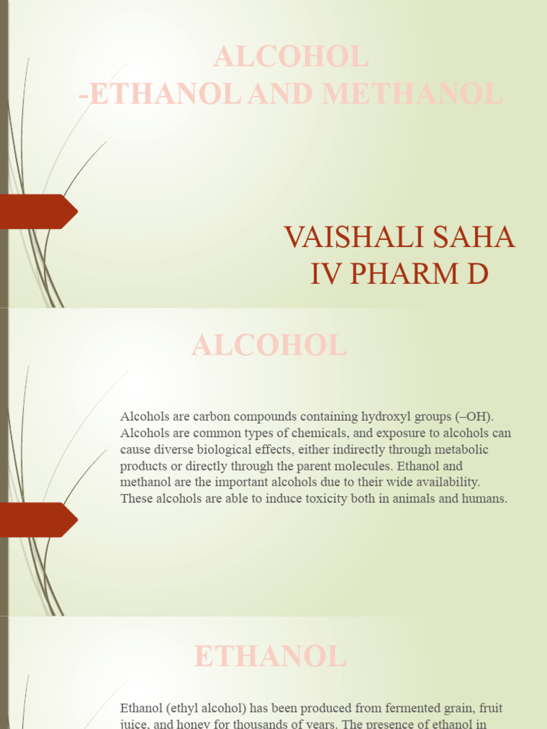 CT-alcohol Toxicology | PDF | Ethanol | Alcohol Intoxication