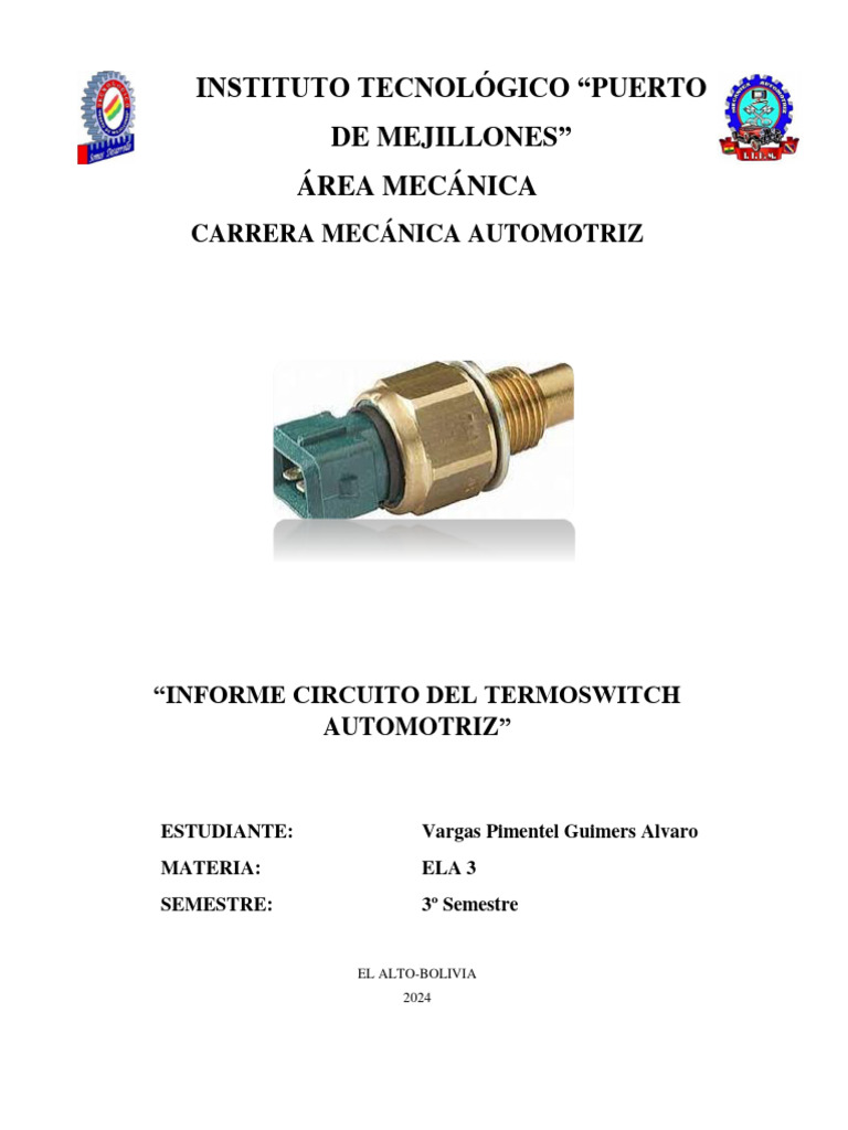 Informe Termoswitch | Descargar gratis PDF | Radiador | Termostato