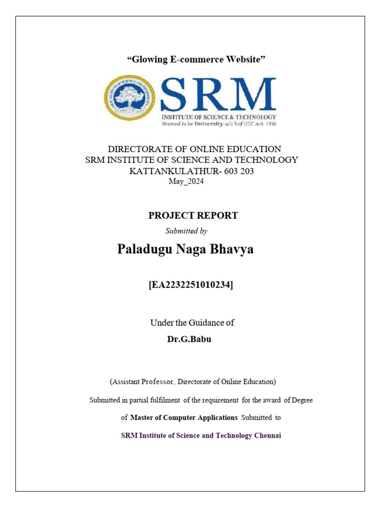 Final PRoject - Paladugu Naga Bhavya | PDF | Information Technology Management | Information ...