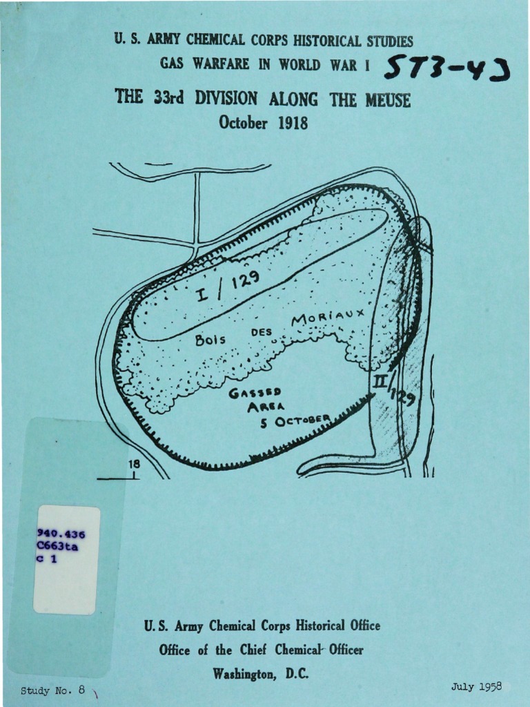 WWI 33rd Infantry Division | PDF | Division (Military) | Chemical Warfare