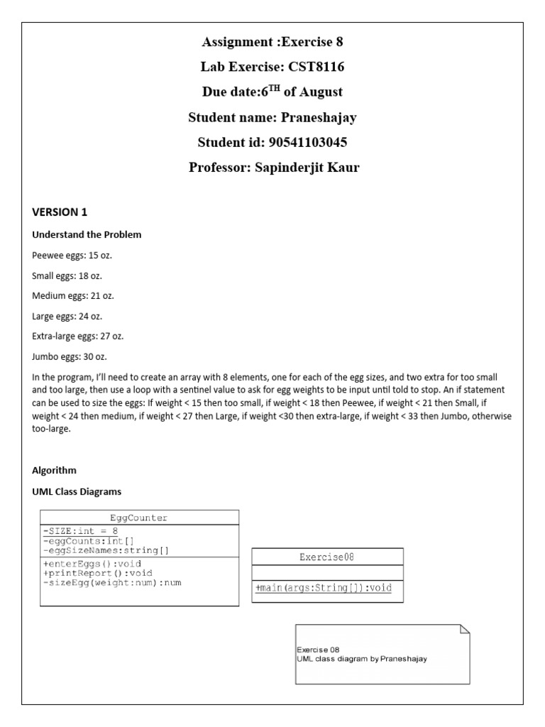 Praneshajay - CST8116-Lab Exercise 8 File | PDF | Computer Programming | Computing