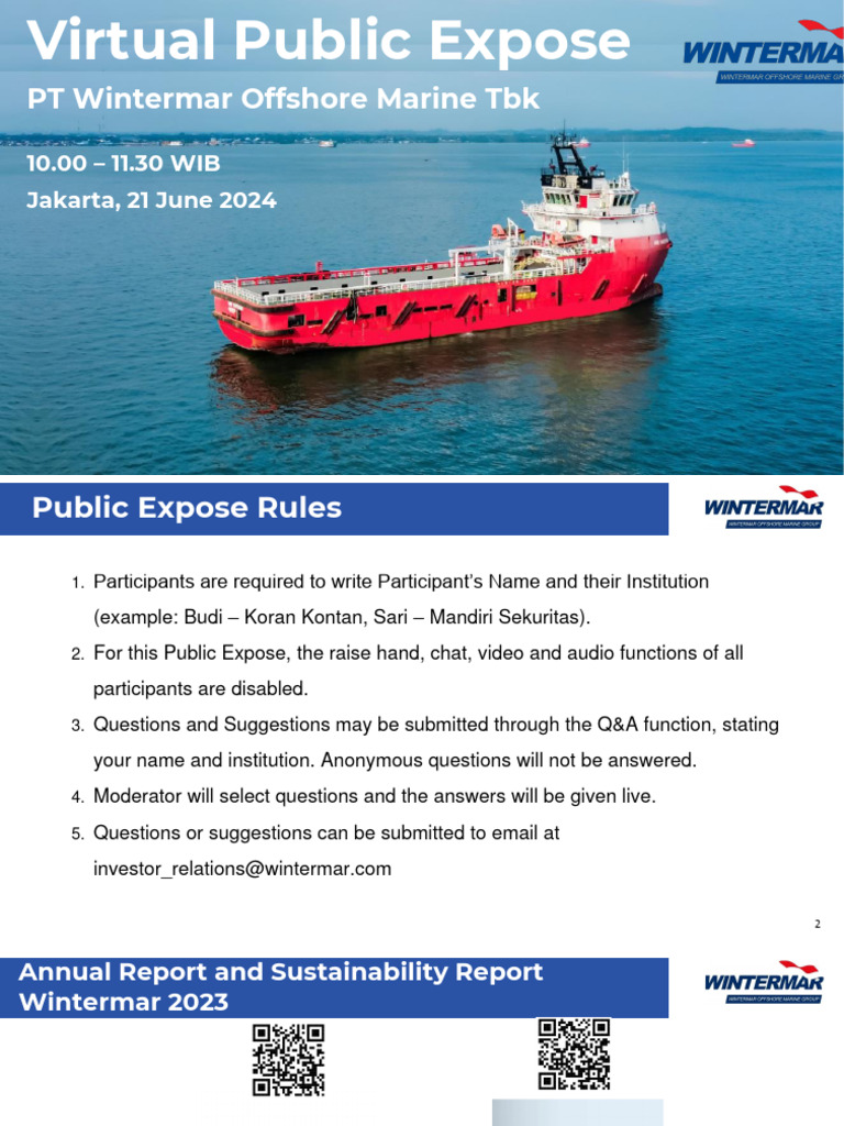 Wintermar Offshore Virtual Expose 2024 | PDF | Petroleum ...