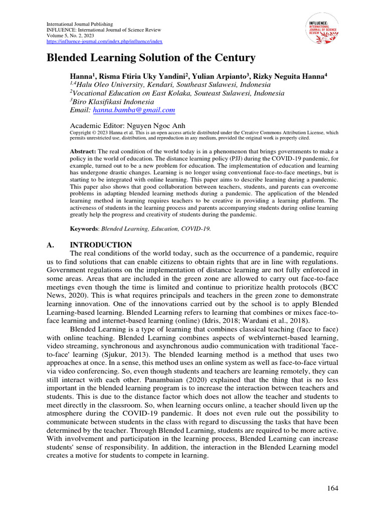 Blended Learning Solution of The Century | PDF | Educational Technology ...