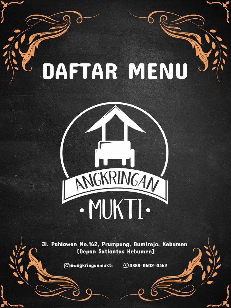 Daftar Menu Ankringan Mukti | PDF