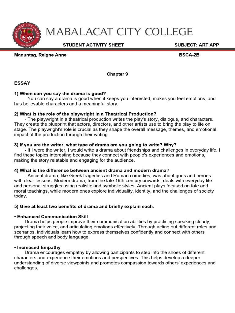 Manuntag, Reigne Anne - BSCA2B - RIZAL (CHAPTER 9) | PDF | General Fiction