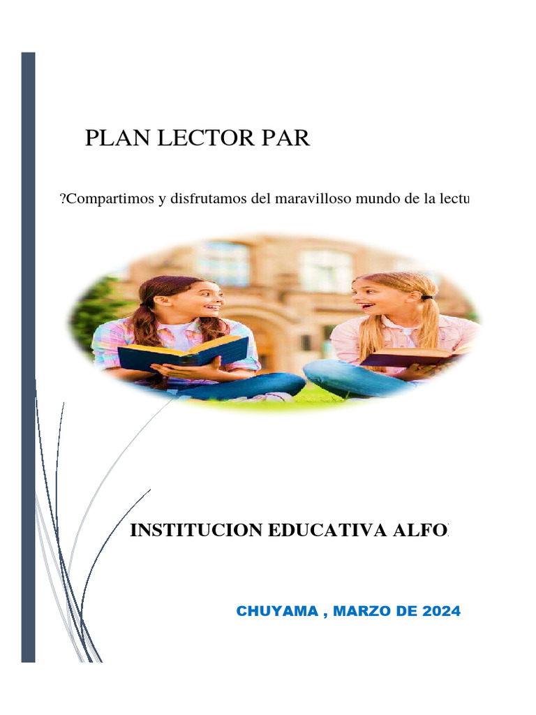 Plan Lector para El Año 2024 | PDF | Comprensión lectora | Evaluación