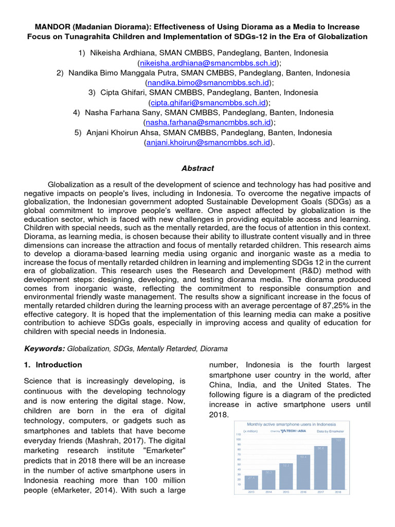MANDOR (Madanian Diorama) - SMAN CMBBS - Indonesia | PDF | Intellectual ...