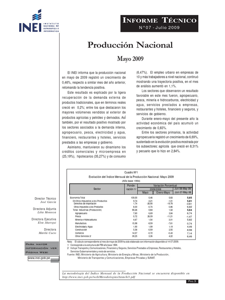 2009 Sector Minero | PDF | Patata | Perú