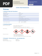 MSDS Thinner | PDF