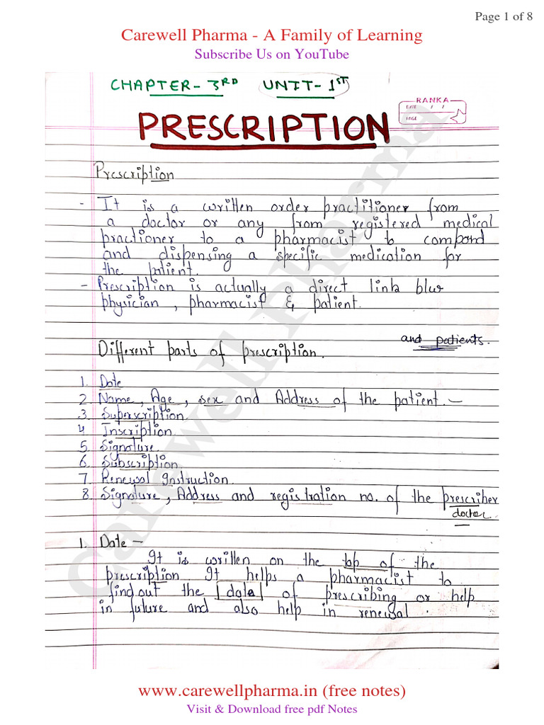 Chapter 3, Unit 1, Pharmaceutics 1, B Pharmacy 1st Sem | PDF