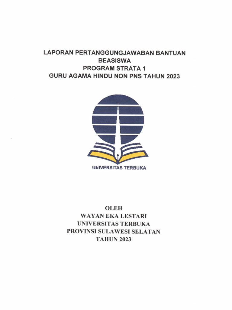 LPJ Wayan Eka Lestari | PDF