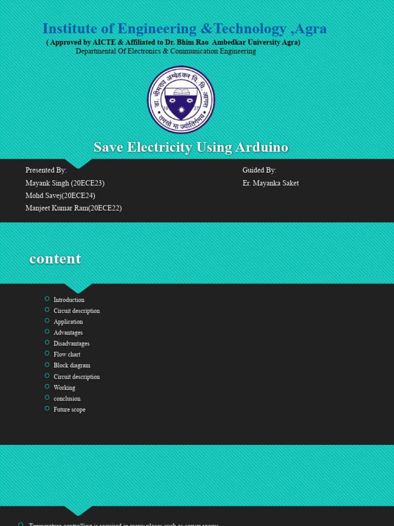 Final | Download Free PDF | Energy Conservation | Arduino